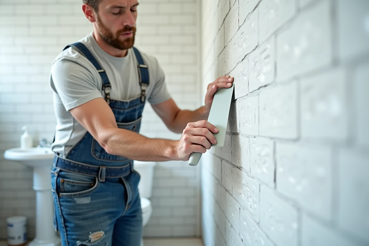 Comment poser une toile de verre sur du carrelage mural en toute ...